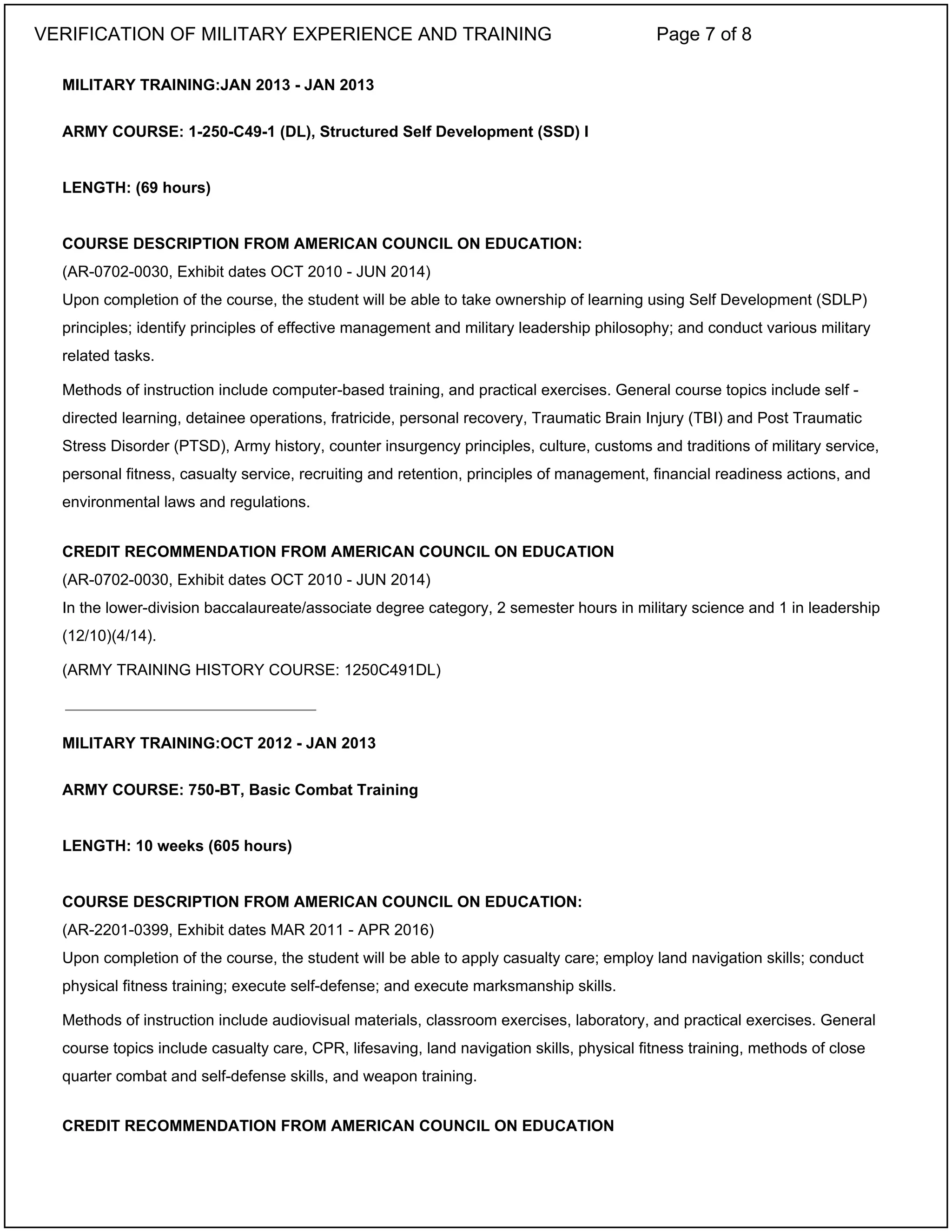 Verification of Military Experiance | PDF