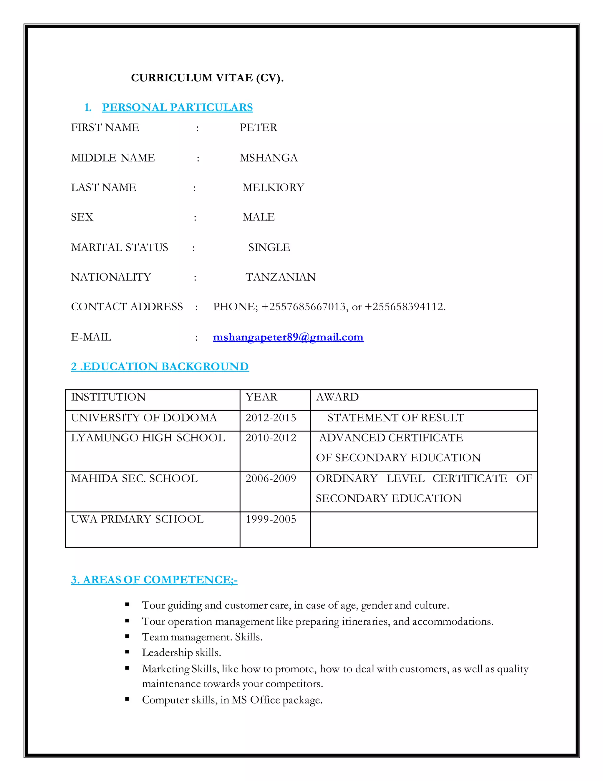 CURRICULUM VITAEE 89 | PDF