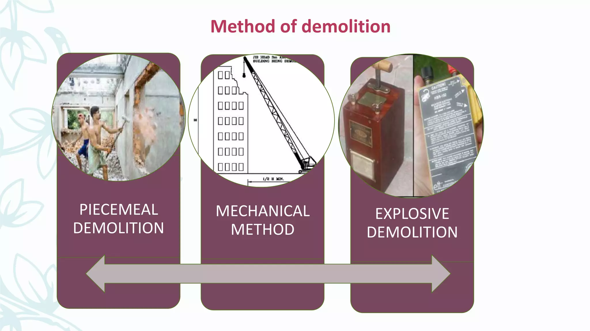 demolition of building | PPTX