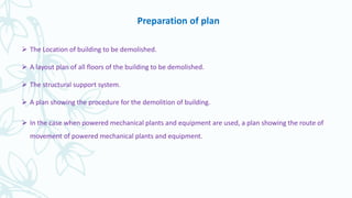 demolition of building | PPTX