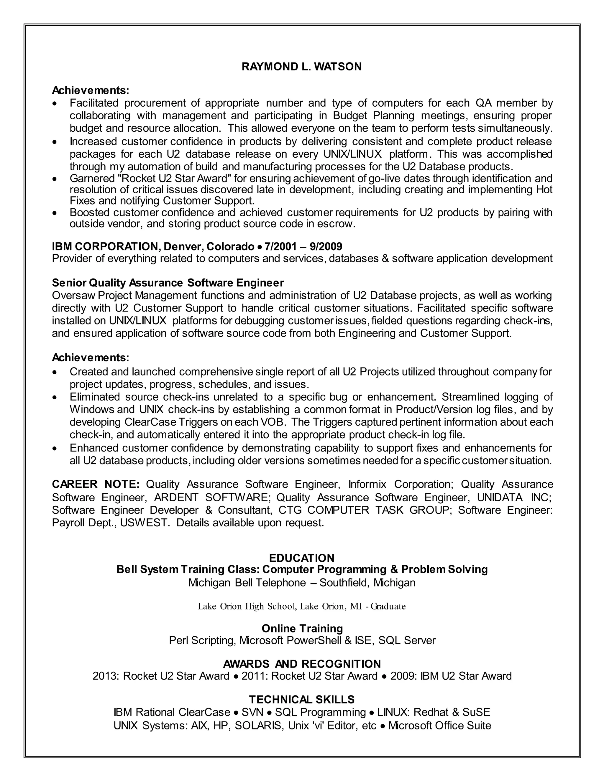 RAYMOND L. WATSON | PDF