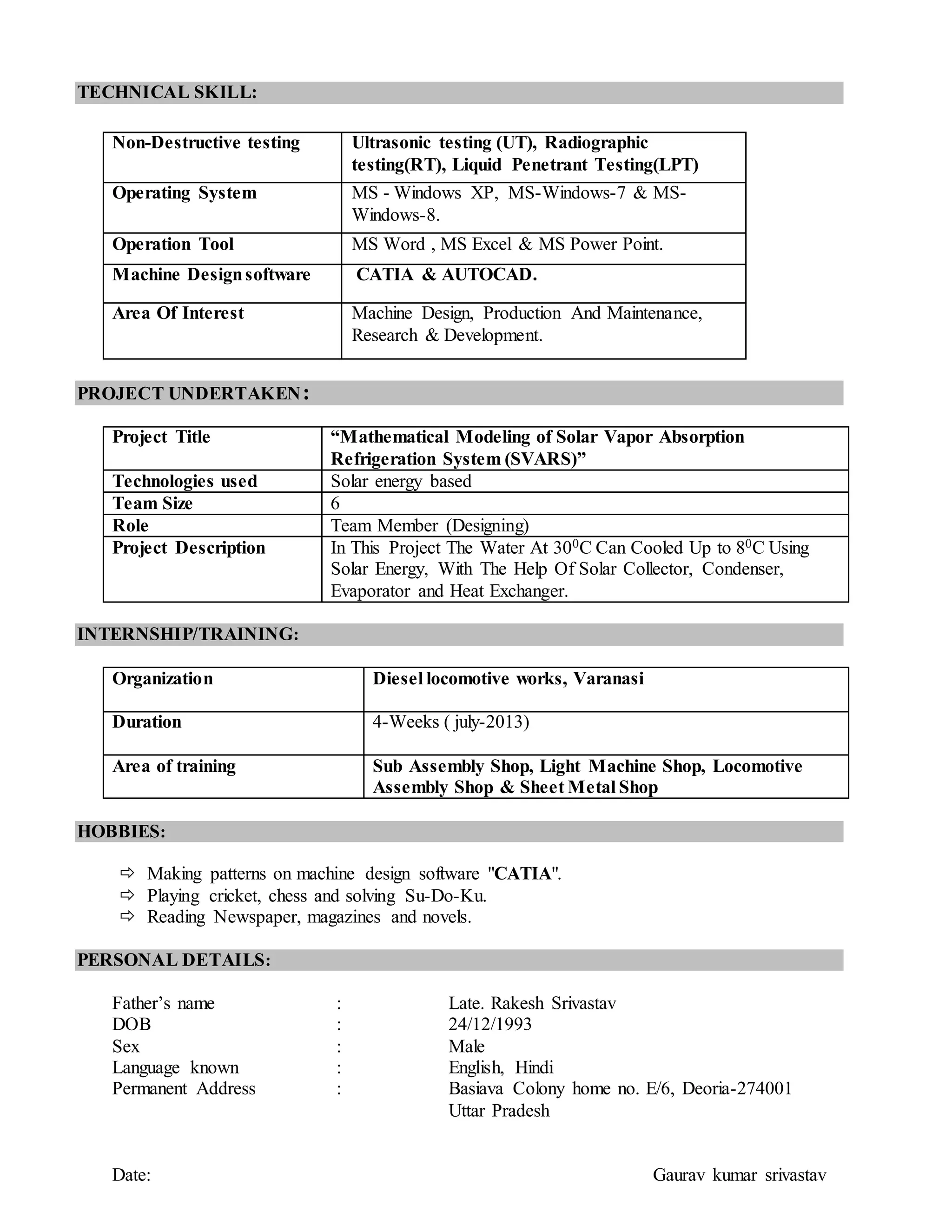 resume gaurav new | DOCX | Technology & Computing