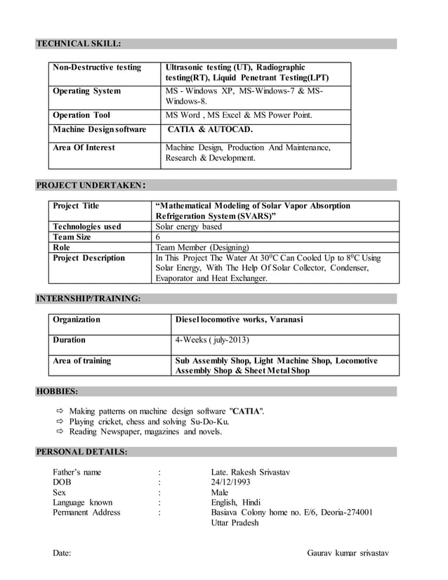 resume gaurav new | DOCX | Technology & Computing
