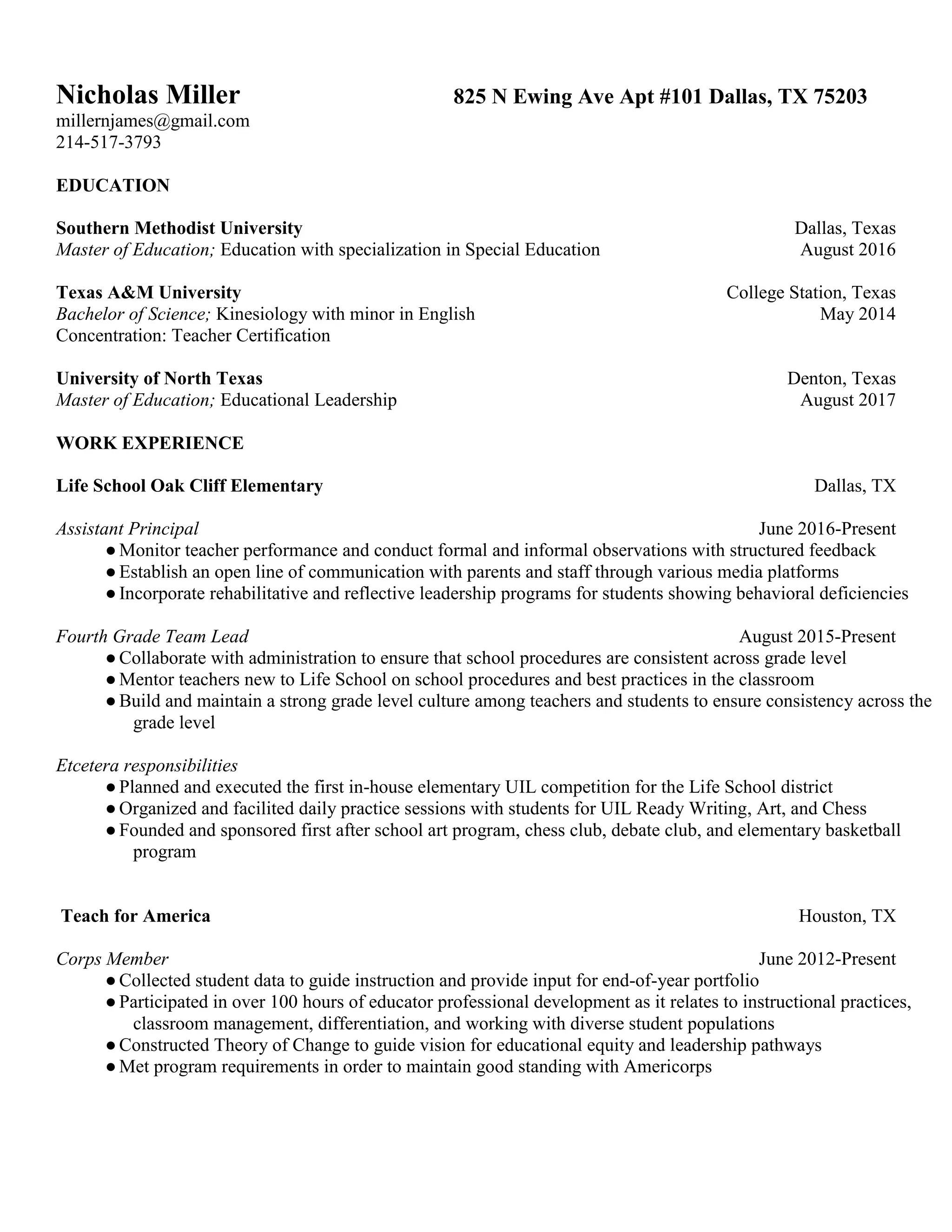 Miller.Nicholas.Resume | PDF