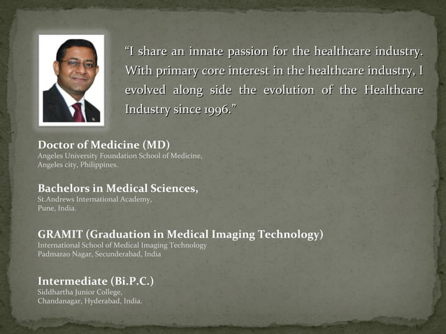 Dr Unni Introduction | PPT