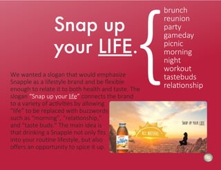 Snapple Plansbook | PDF
