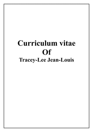 Tracey CV | PDF