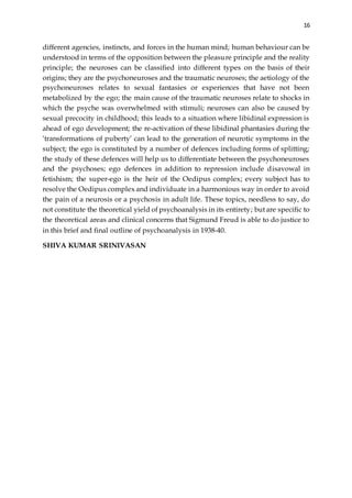 On Sigmund Freud's 'Outline of Psychoanalysis' | PDF