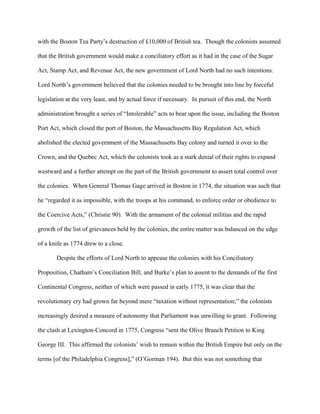 British Politics and the American Revolution | PDF