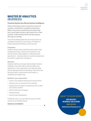 Brochure – Massey University Business School | PDF