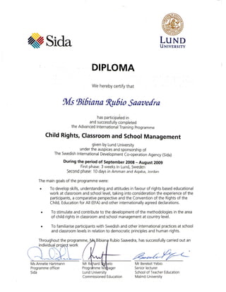 Diploma Lund University - The Advanced International Trainig Programme ...