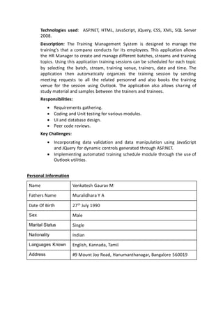 Venkatesh Gaurav M | PDF