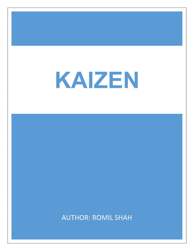 Kaizen-Whitepaper | PDF | Business | Business and Finance