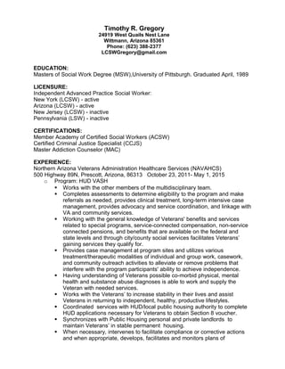 Licensed Social Worker (LCSW) Independent Status 2015 | DOC