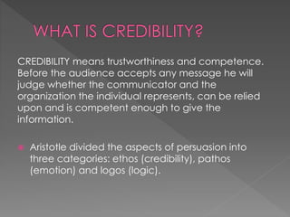 MEDIA AUDIENCES AND CREDIBILITY | PPTX