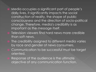 MEDIA AUDIENCES AND CREDIBILITY | PPTX