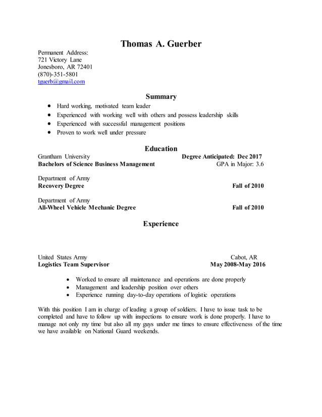 Resume update 17 | PDF
