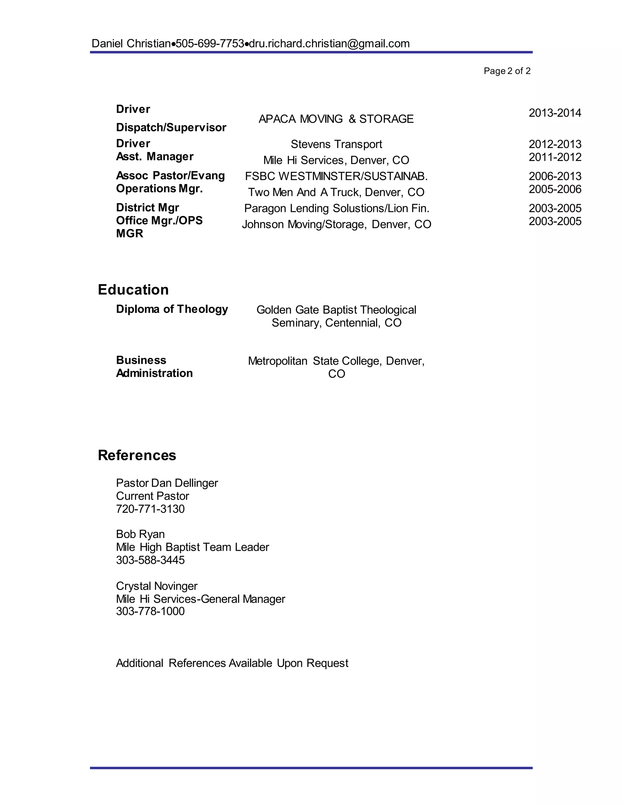 Daniel Resume | PDF