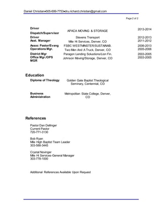 Daniel Resume | DOCX