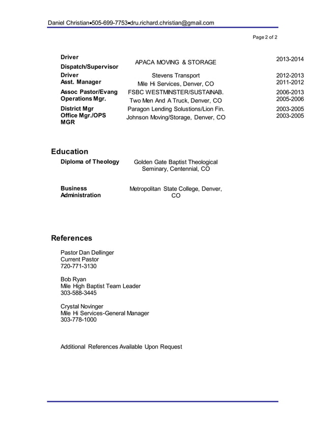 Daniel Resume | PDF