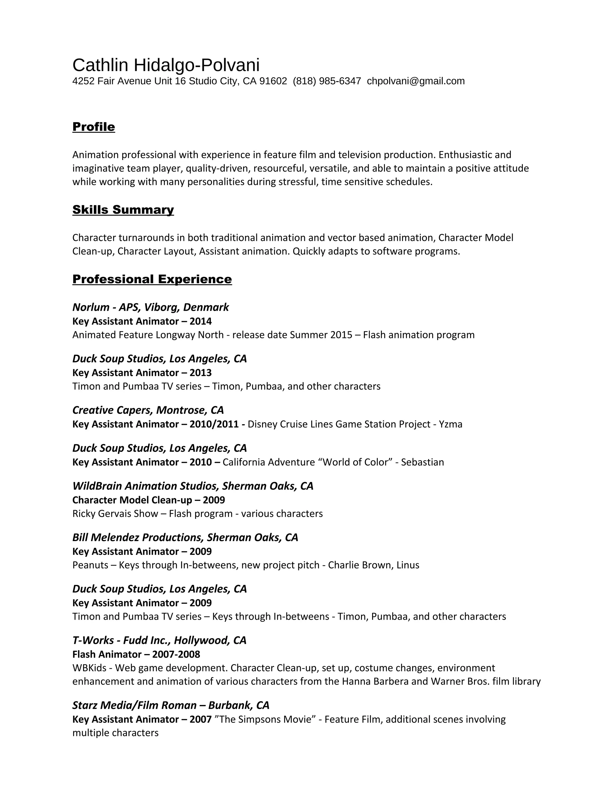 CHP resume 03.15