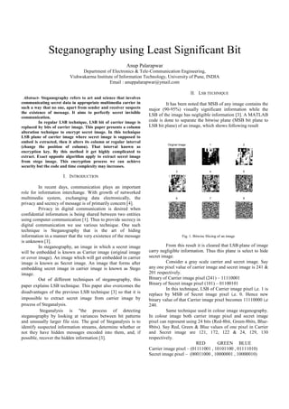 Steganography - Anup Palarapwar | PDF