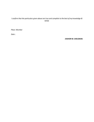 kishor shelokar cv | PDF