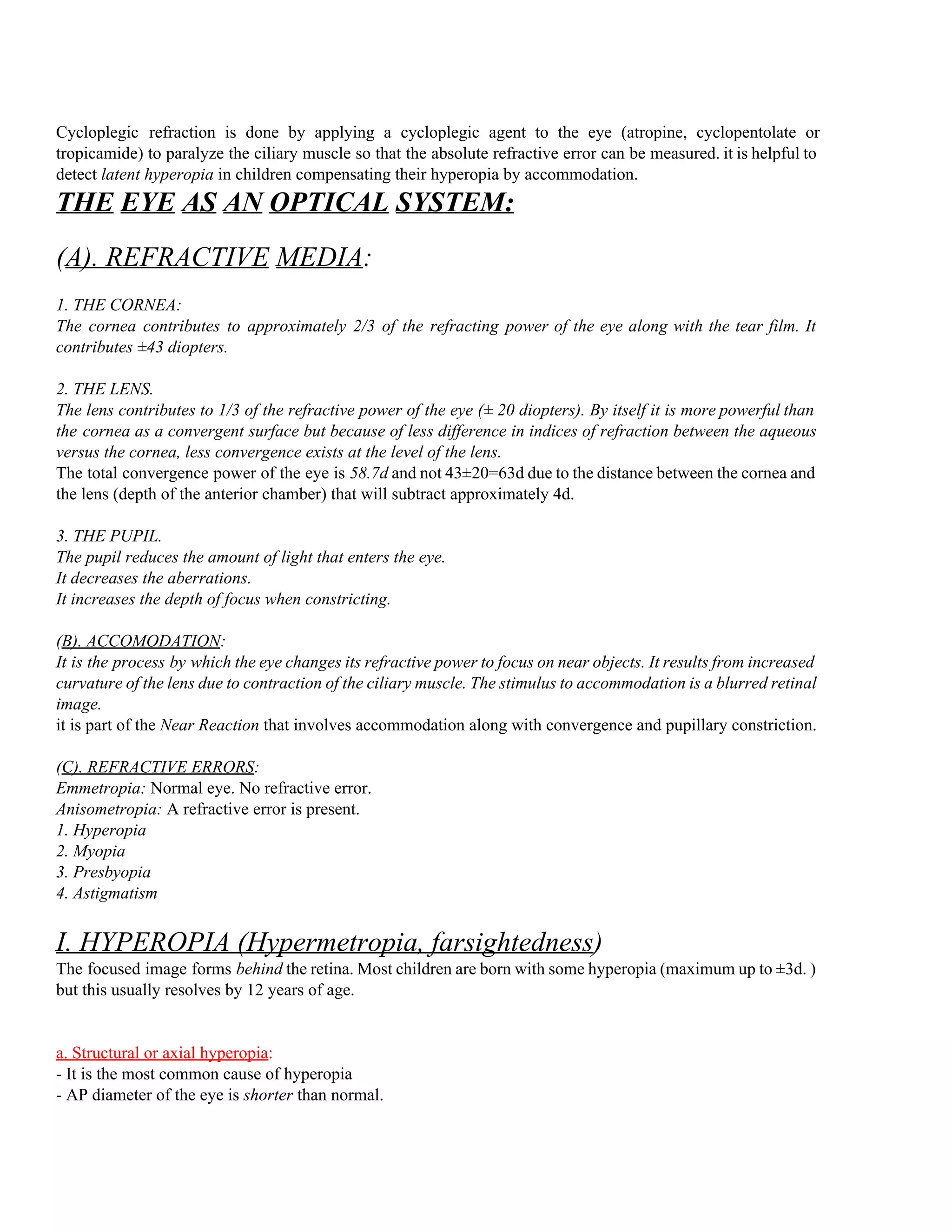 clinicalrefraction | PDF | Eye and Vision Conditions | Diseases and ...