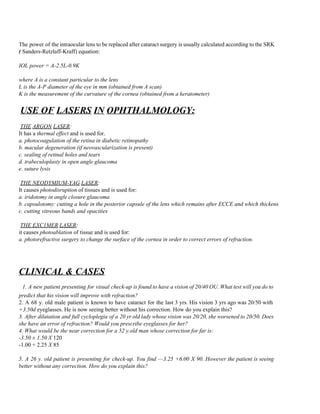 clinicalrefraction | PDF