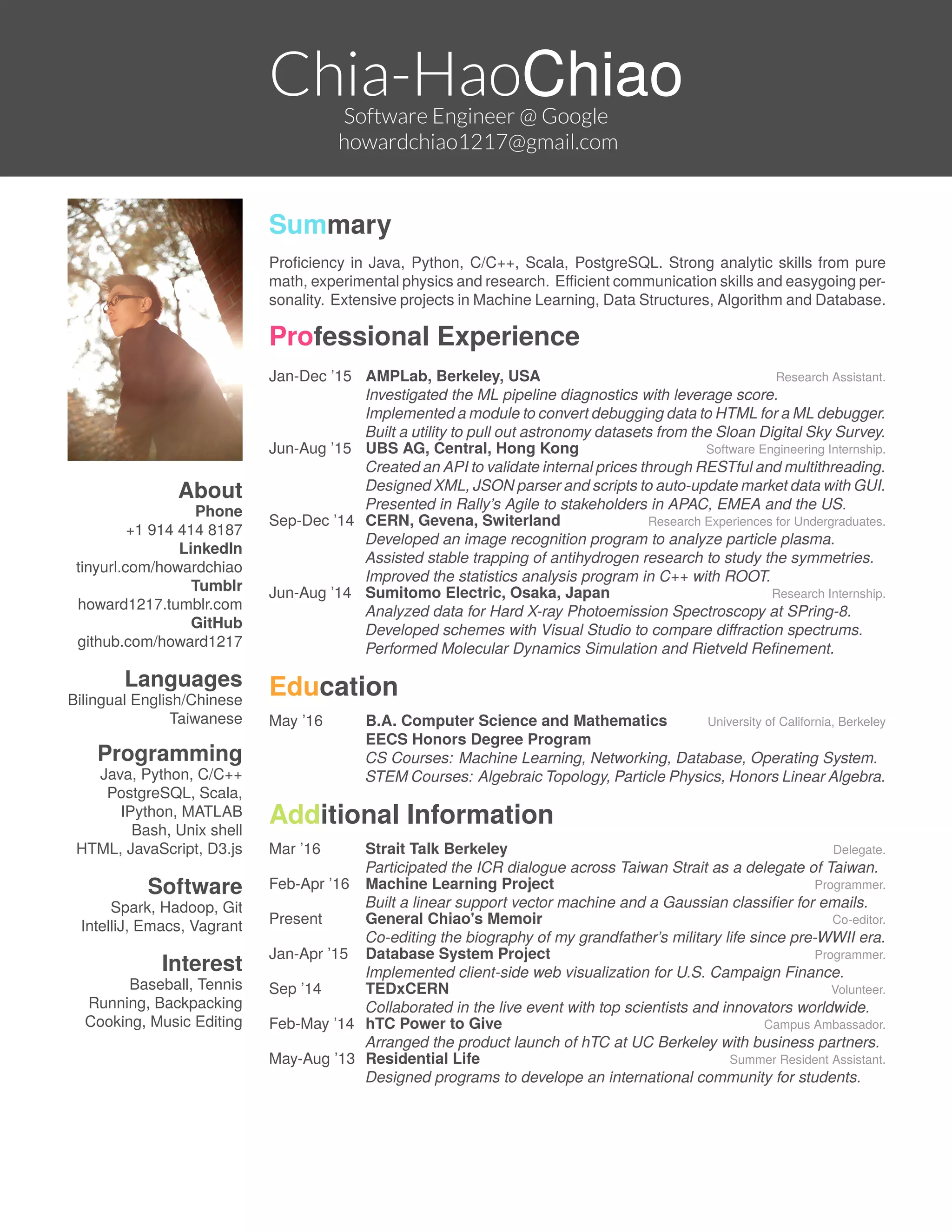 ChiaHao_Chiao_Resume_Color | PDF