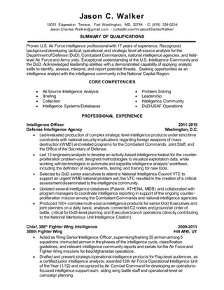 WalkerJ- Analysis Resume Word Docv2U9Jul | PDF