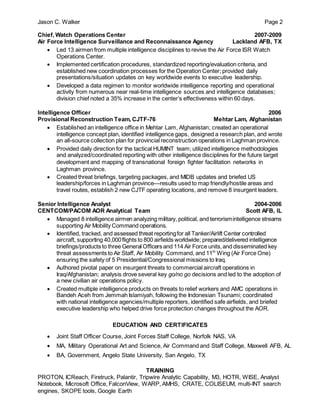 WalkerJ- Analysis Resume Word Docv2U9Jul | PDF