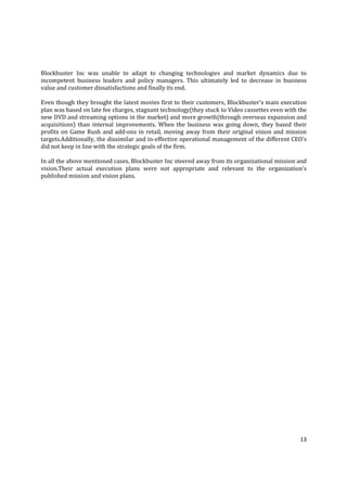 Blockbuster Videos - Failure Case study v4.0 | PDF