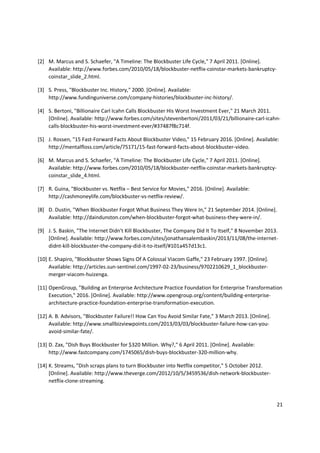 Blockbuster Videos - Failure Case study v4.0 | PDF