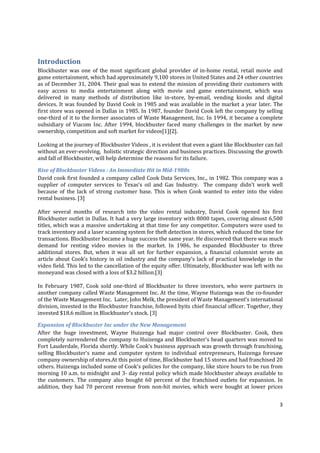 Blockbuster Videos - Failure Case study v4.0 | PDF