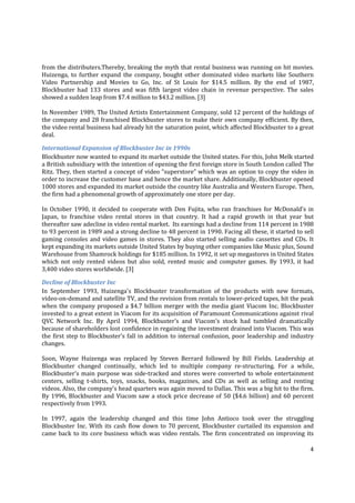 Blockbuster Videos - Failure Case study v4.0 | PDF