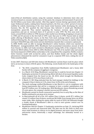 Blockbuster Videos - Failure Case study v4.0 | PDF