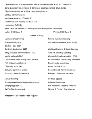 Ian Powell CV 27:04:16 | DOCX