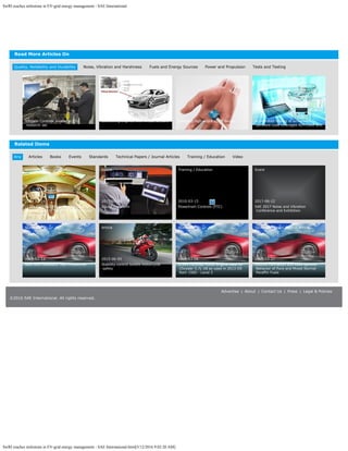 SwRI reaches milestone in EV-grid energy management - SAE International ...