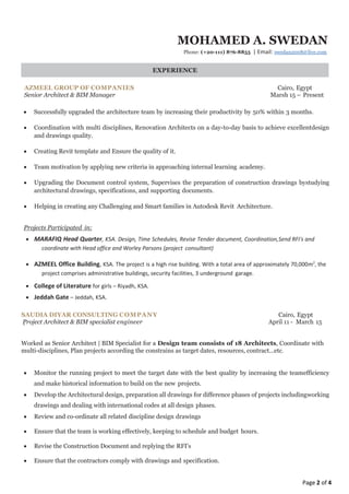 Mohamed A Swedan Resume | PDF