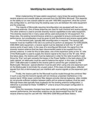 Reconfiguring ERICSSON RBS 884 Microcells for 3G Implementation (2) | PDF