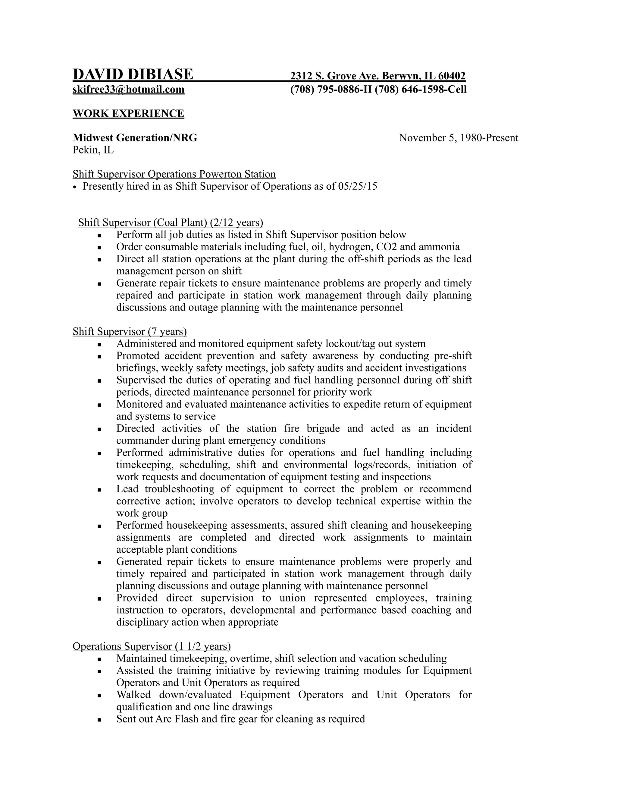 David DiBiase Resume-2 | PDF