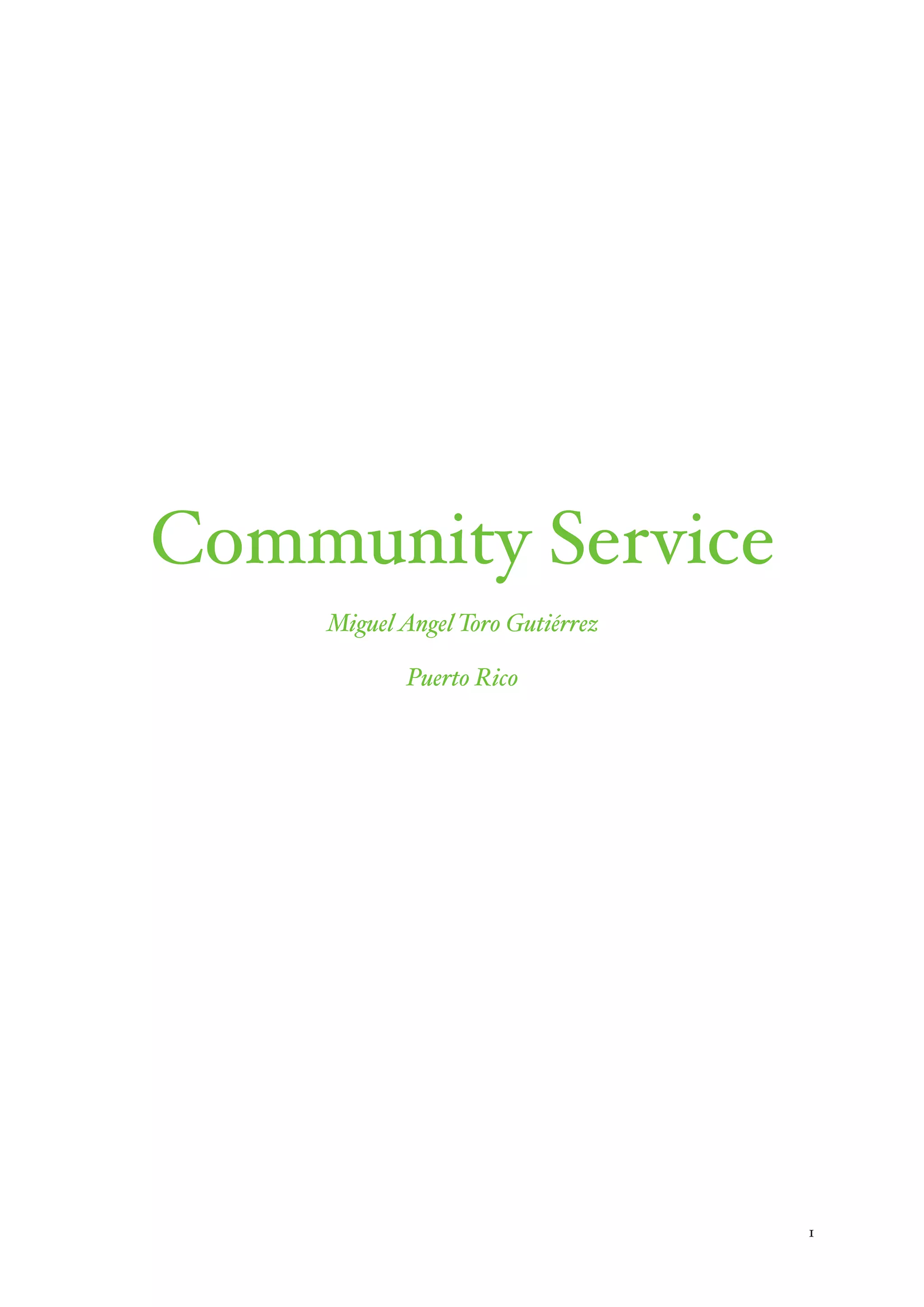 COMMUNITY SERVICE | PDF | Education