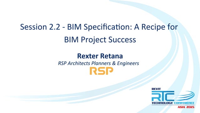 S2.2_Pres_BIMSpecs_RRetana | PPT