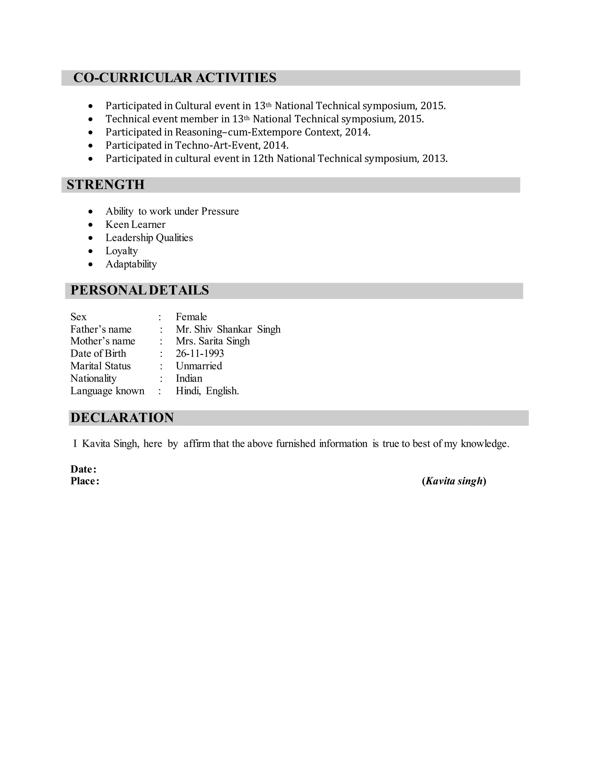 Resume_kavita | DOCX