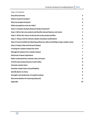 Jones.Zak Conjoint Analysis Tool Summary | PDF