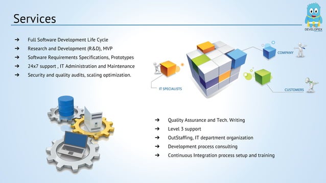 Developex_presentation_v2 | PDF | Operating Systems | Computer Software and Applications