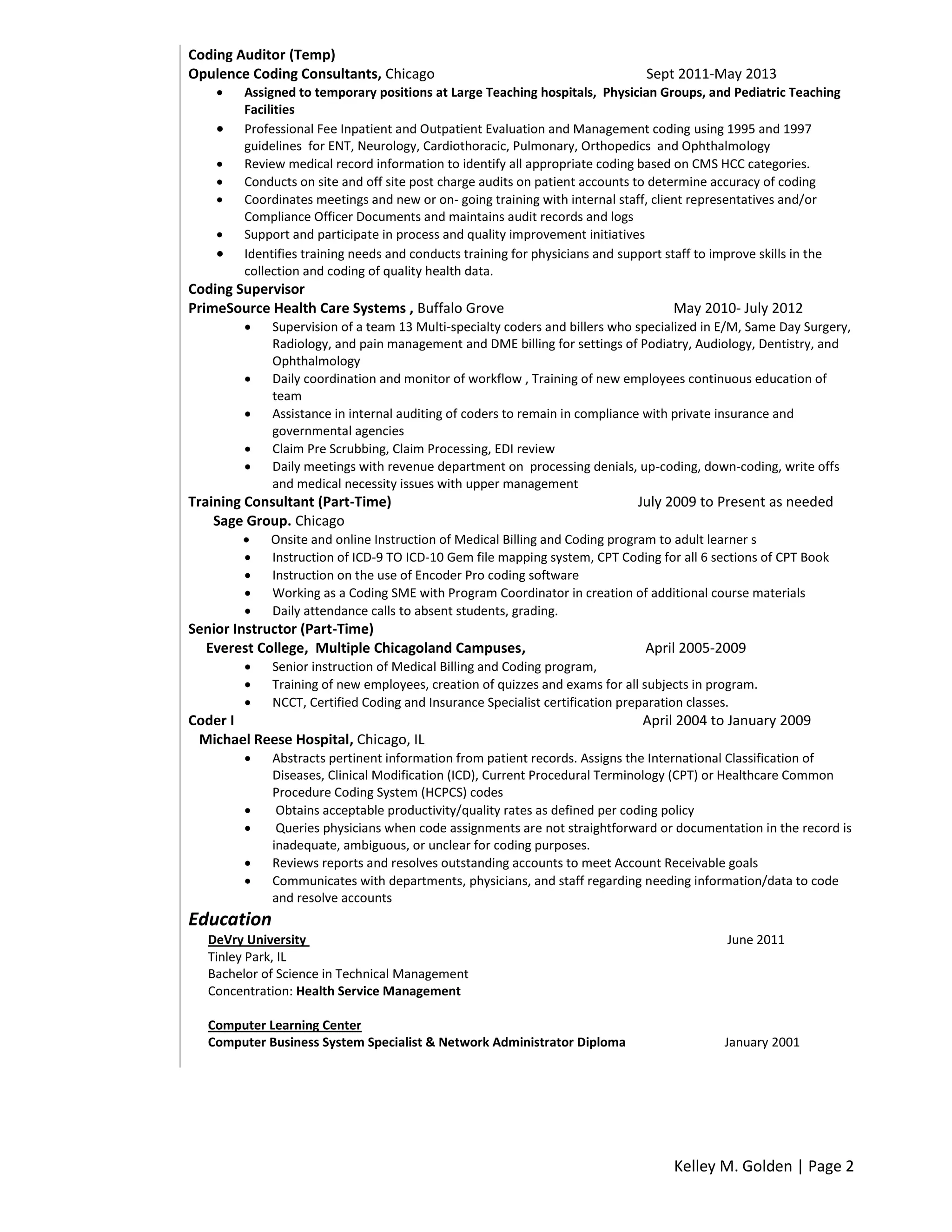 KMG resume | PDF