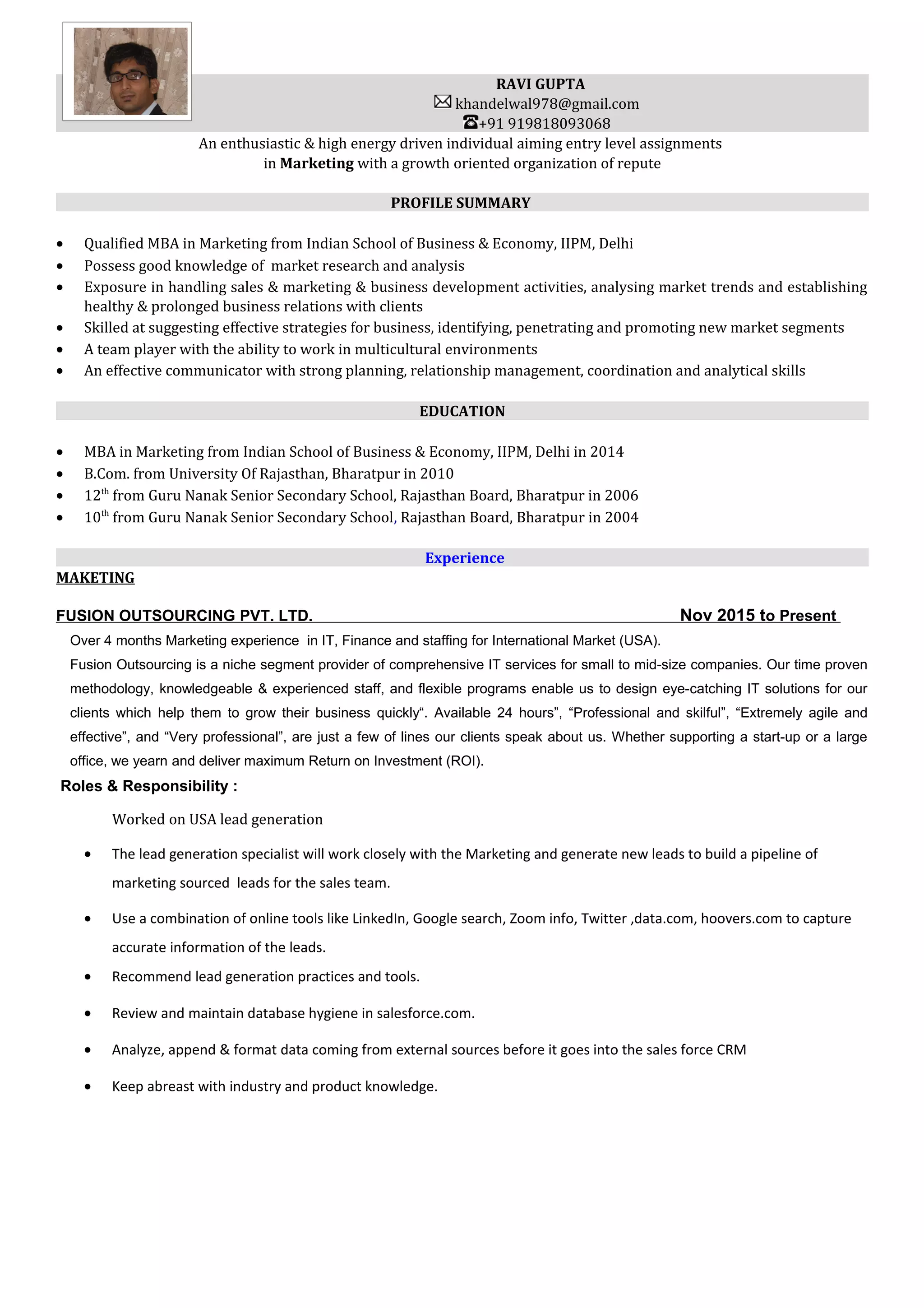 EXP RESUME | PDF