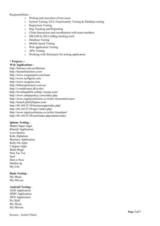 Resume_Qa_anshul | DOC | Operating Systems | Computer Software and Applications